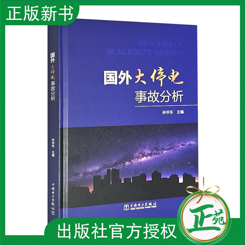 【2023新书】国外大停电事故分析 孙华东 国外电网大停电事故概况发生原因过程 电网安全稳定运行书 电网调度运行电网发展建设书籍