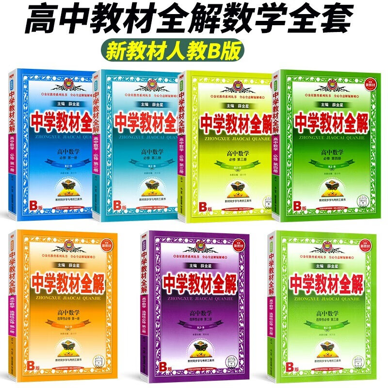 高中教材全解必修一二三四全套新教材薛金星中学教材全解选择性必修一二三四人教版 高中全解数学全套【人教B版】