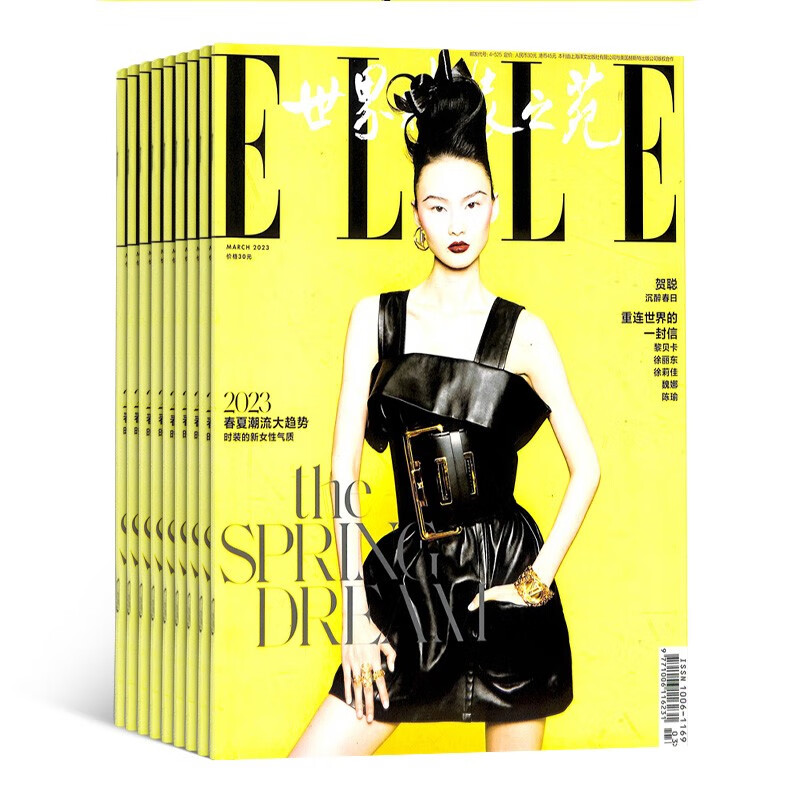 【【杂志预计10月发货】世界时装之苑 ELLE杂志订阅 2023年10月起订 1年共12期 杂志铺（先发“杂志订阅清单”）
