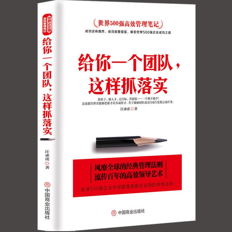 给你一个团队，这样抓落实管理书籍领导力带团队营销管理酒店餐饮物业管理书籍领导力团队管理方面的书籍中国