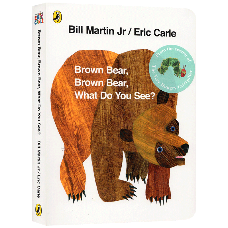 想让孩子了解颜色和动物吗，看这本书准没错！《Brown bear, brown bear, what do you see?》_绘本/图画书 ...
