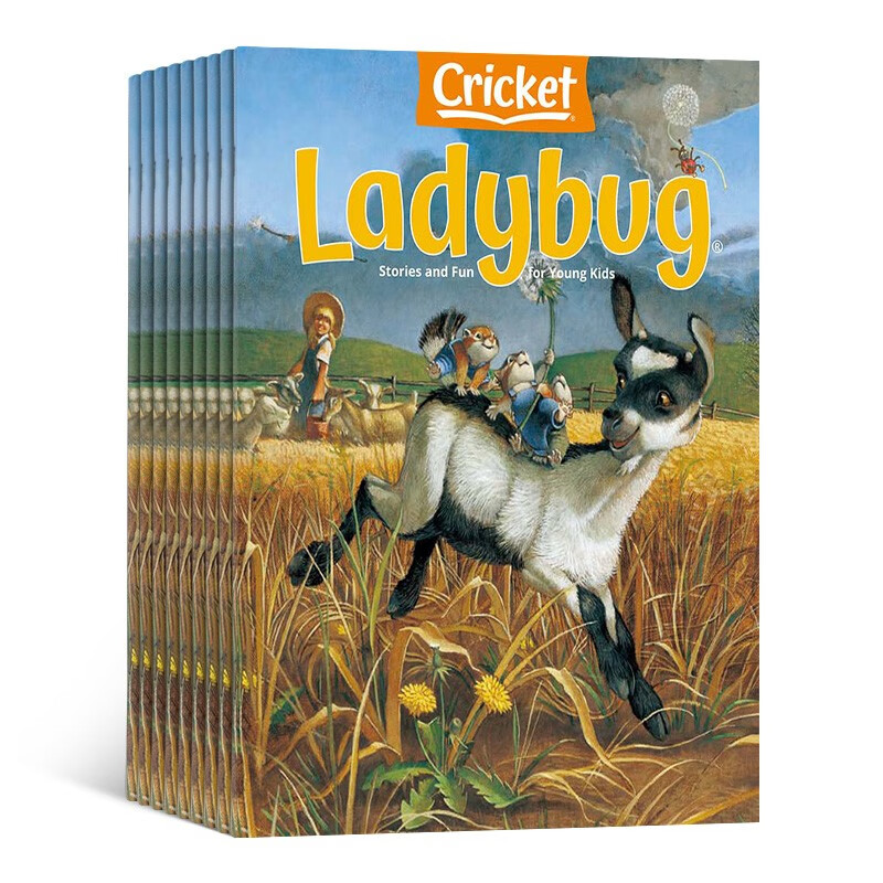 【【杂志预计10月发货】Ladybug（小瓢虫）杂志订阅（英文原版） 2023年10月起订 1年共9期 杂志铺（先发“杂志订阅清单）3-6岁幼儿杂志儿童故事绘本 Cricket蟋蟀童书