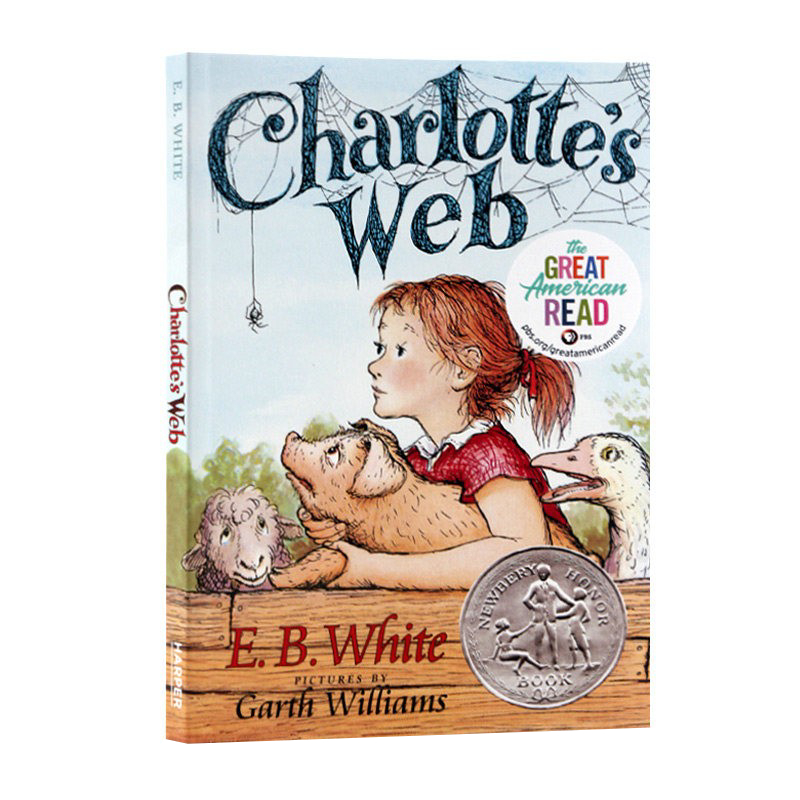 夏洛特的网 英文原版书 Charlotte's web 夏洛的网英文原版 课外阅读外国儿童文学书籍纽伯瑞奖作品畅销书籍