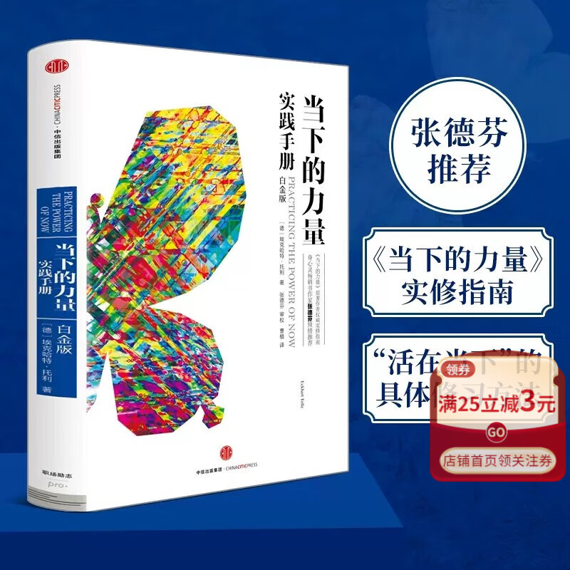 当下的力量实践手册(白金版)(精) 德埃克哈特 托利 中信出版社  激励心灵的力量 华语心灵畅销书作家张德