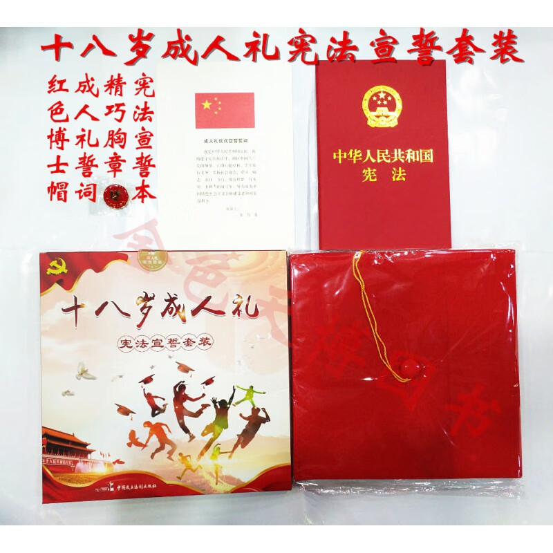 十八岁成人礼宪法宣誓套装 中国民主法制出版社 9787516215067 2020国家宪法日宪法