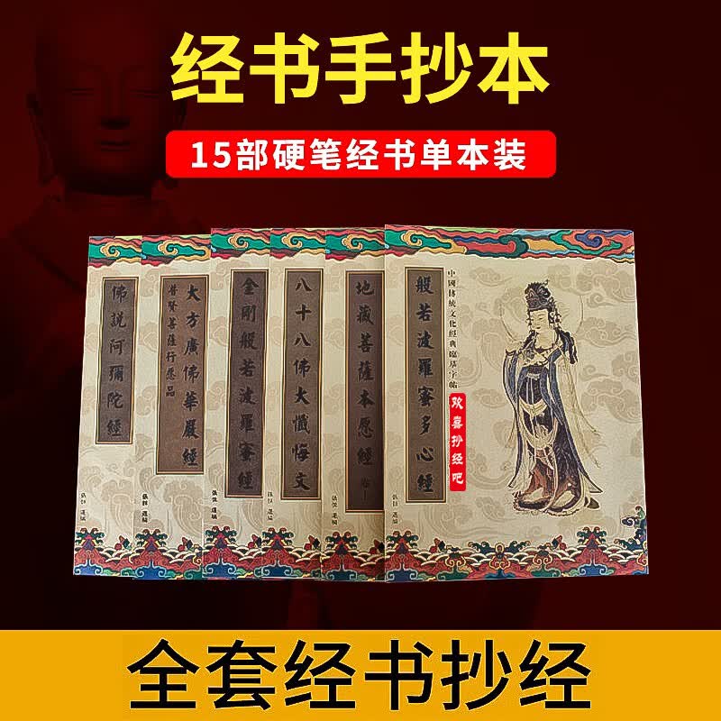 心经地藏经金刚经普门品抄经本初学者全套硬笔经书字帖手抄本楷书 金刚经