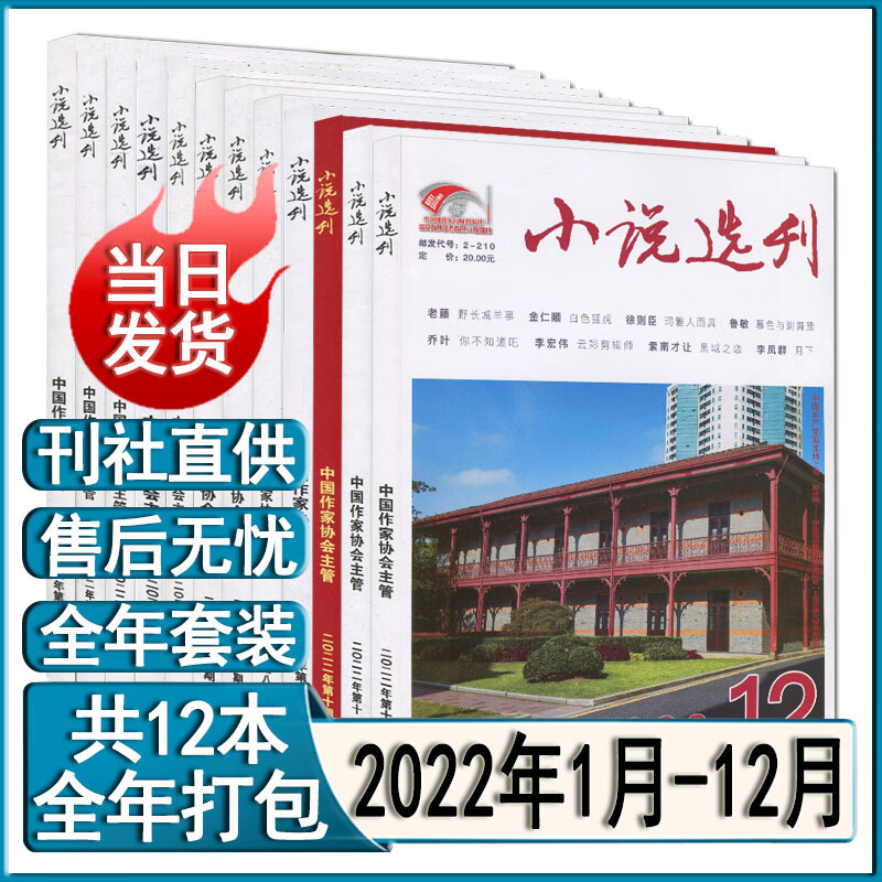 多期自选】小说选刊杂志2023年1/2/3/4/5/6/7/8-12月打包全年订阅当代十月收获人民文学系列中篇小说月报文学选刊2022过期刊 2022全年套装