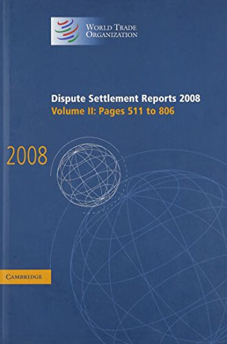 Dispute Settlement Reports 2008