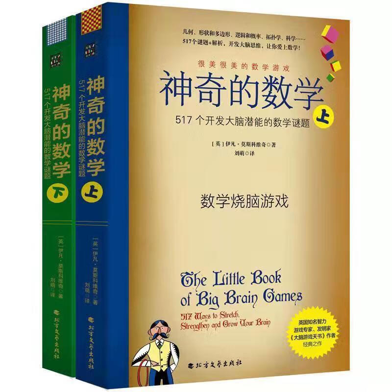 很美很美的猜谜书神奇的数学提高孩子创意游戏逻辑思维游戏书 神奇的数学【上下册】