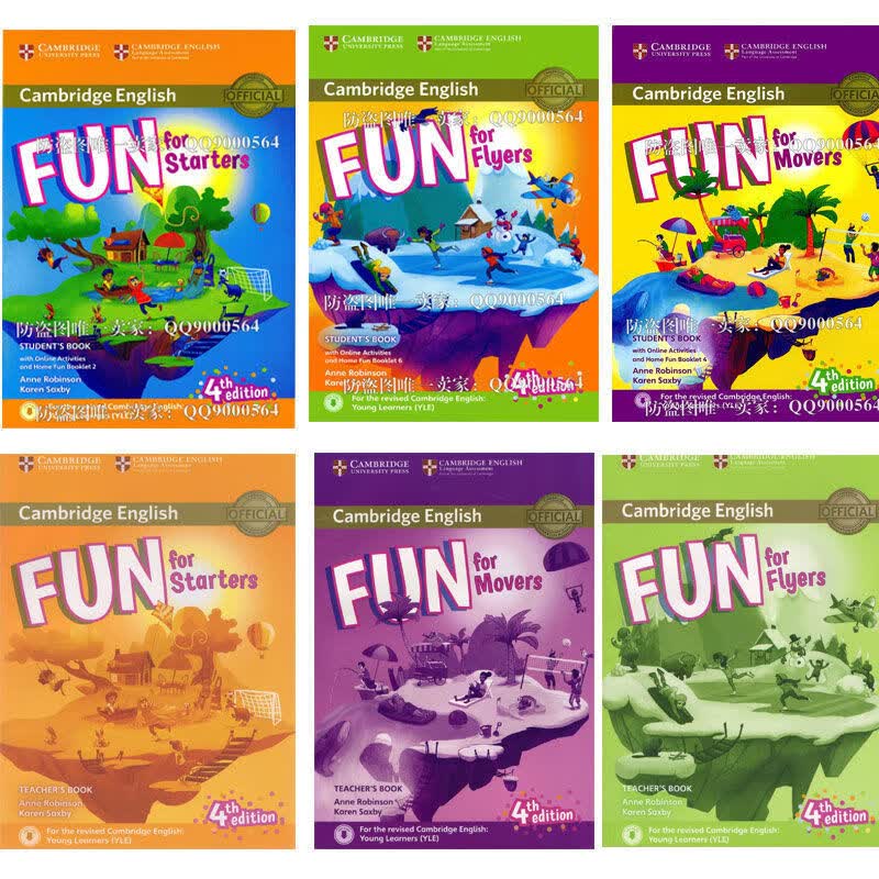 定制新版第四版资料剑桥 第四版 Fun for Starters 一级starters课本