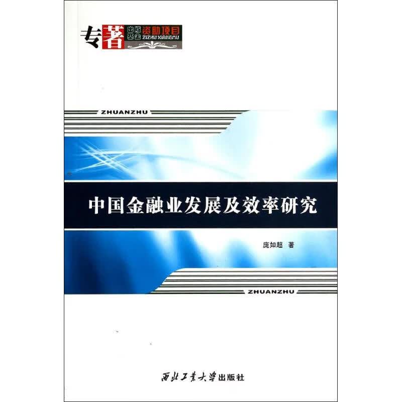中国金融业发展及效率研究 庞如超 经济/智能经济
