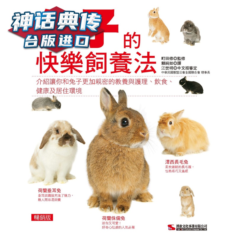 现货 兔子的快乐饲养法 (版) 汉欣书 町田修台 原版 繁体中文版进口书