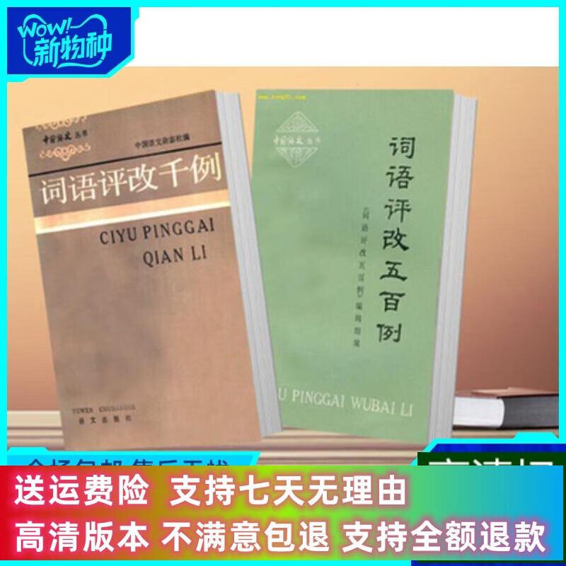 定制款 词语评改五百例 + 词语评改千例 词语汉语病句分析文集 两