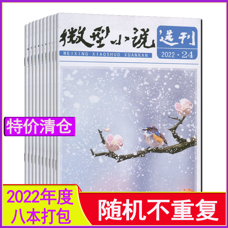 微型小说选刊杂志2022年第1-24期随机8本2019/2018非2023过期刊 2022年随机8本