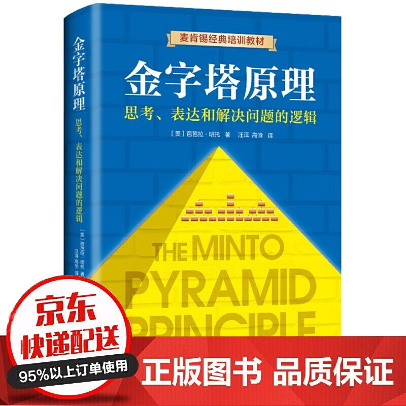 金字塔原理 麦肯锡+逻辑说服力-如何有逻辑地说服人+思维导图 培训教材经济管理学职场创业企业管理成功 金字塔原理