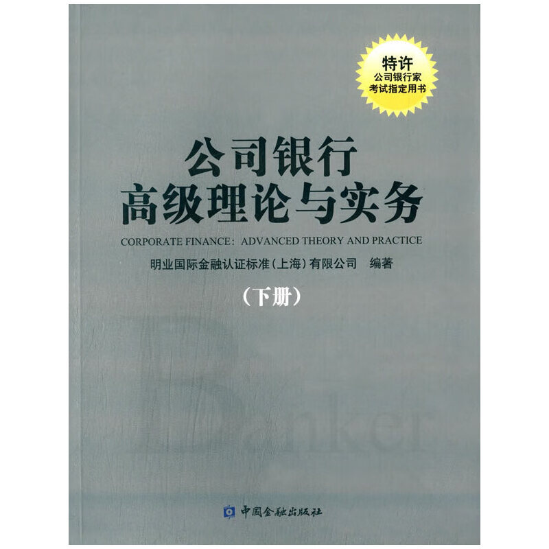公司银行高级理论与实务(下册)