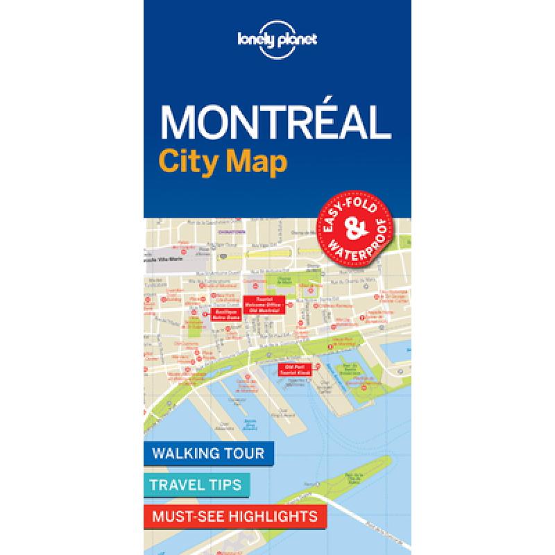 Lonely Planet Montreal City Map 1