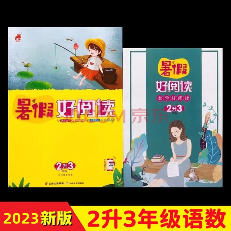 2023最新版暑假好阅读1升2升3升4升5升6年级附数学好阅读 二年级升三年级 人教版