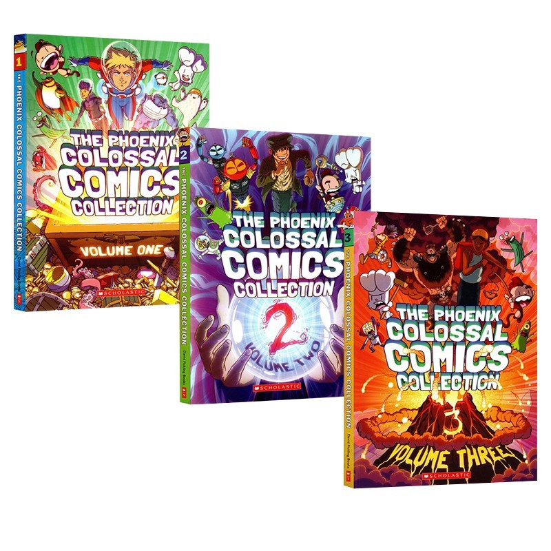 英文原版 Mac B.Kid Spy 系列 Raina Telgemeier Amulet护身符 儿童课外阅读章节书 Phoenix Colossal 漫画合集3册 绿山墙图书