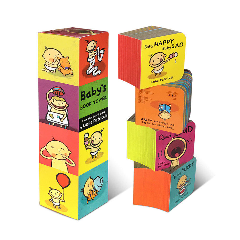 小毛孩 宝宝儿童培养行为习惯1-3-5岁纸板塔书Leslie Patricelli Baby's Book Tower