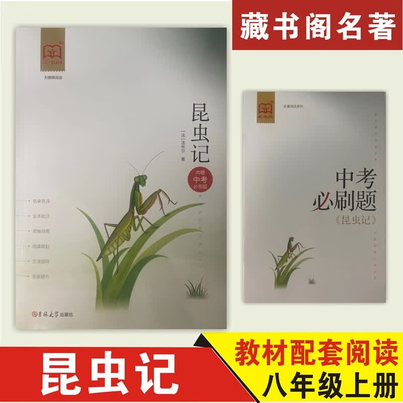 藏书阁名著 昆虫记-附中考必刷题 吉林大学出版社