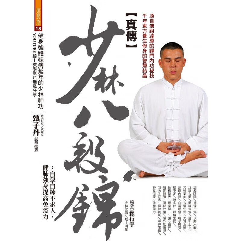 台版 真传少林八段锦 禅门内功秘技健肺强身提高免疫力武术拳术运动健身生活风格类