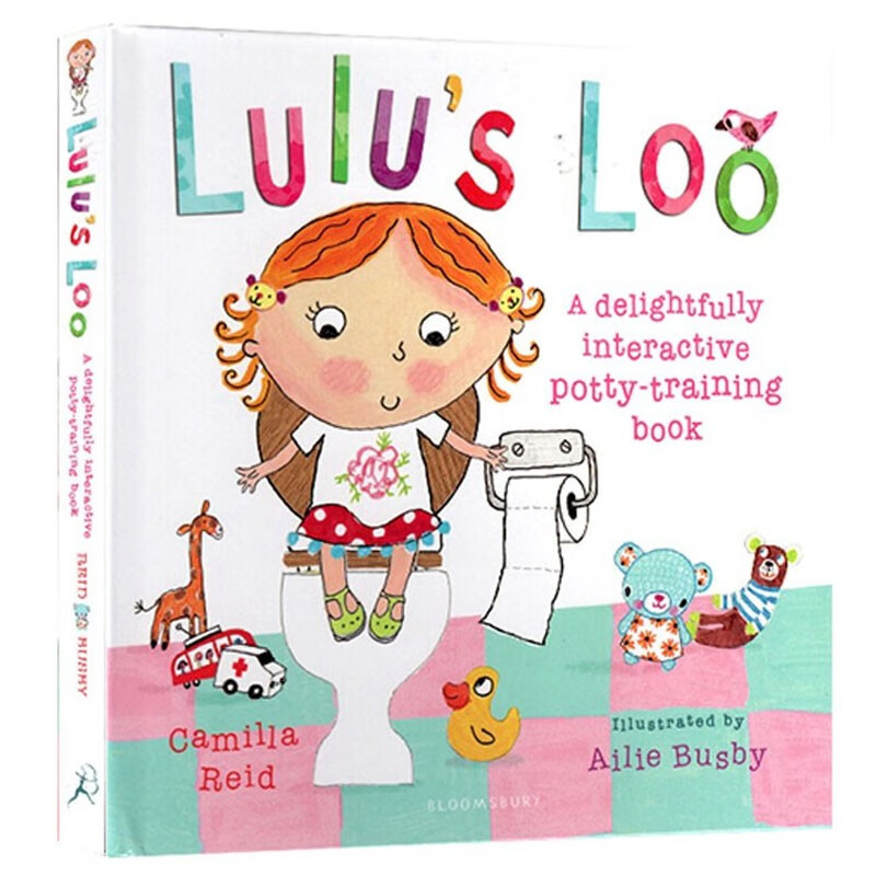 预售 英文原版绘本 Lulu’s Loo 露露上厕所 精装触摸翻翻书 lulu系列 幼儿生活常识认知 2-3-5岁儿童行为习惯培养启蒙图画书