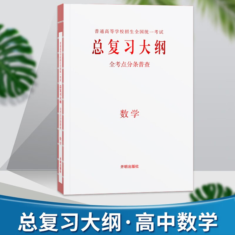 【现货速发】2023版新高考普通高中学业水平等级性考试总复习大纲高中高考数学语文英语物理化学生物政治历史地理总复习知识考点普查手册 数学总复习大纲【新高考】