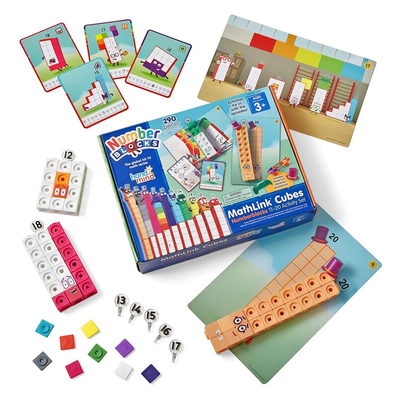 number blocks魔法方块数字积木mathlink数学启蒙玩具男女孩 数字积木290pc 数字11-20 现货