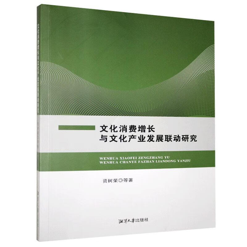 文化消费增长与文化产业发展联动研究 资树荣等 文化 9787568704106