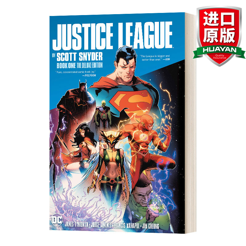 Justice League by Scott Snyder Book One Deluxe Edition 英文原版 正义联盟01 豪华精装版 精装 英文版 进口英语原版书籍
