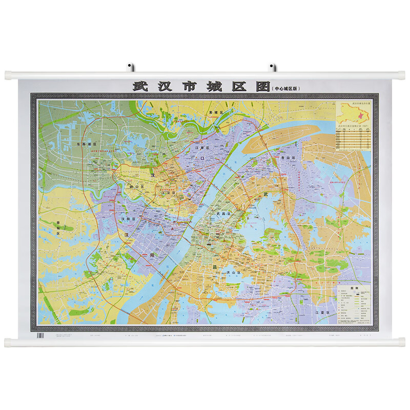 武汉市城区图 zb 湖北 中国地图出版社