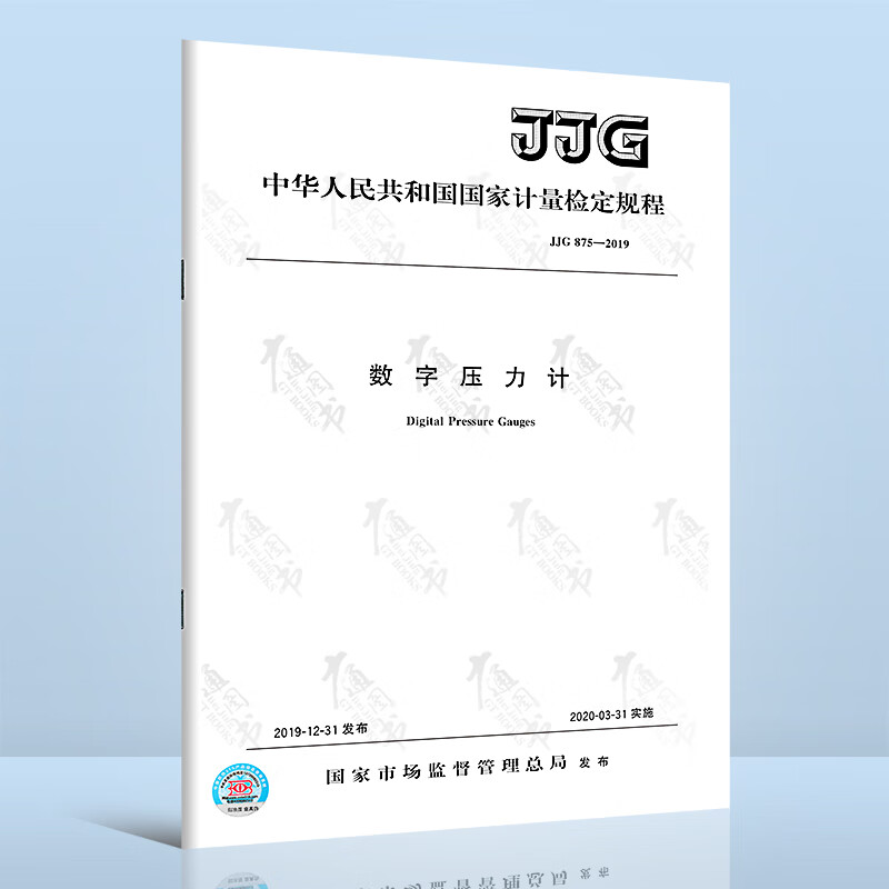 现货速发 JJG 875-2019 数字压力计 代替JJG 875-2005 国家计量检定规程