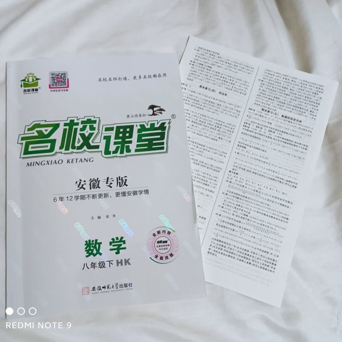 2023春新版(安徽专版)名校课堂数学八年级下册沪科版HK同步练习