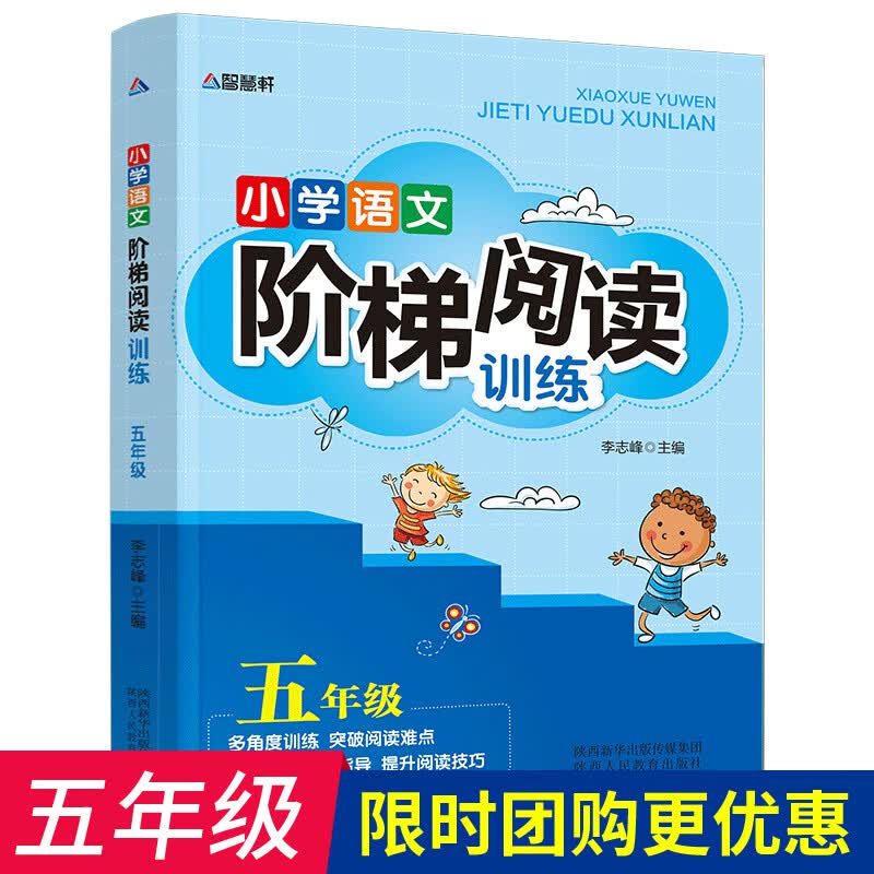 五年级上册小学生语文阅读理解人教版语文辅导资料语文阶梯阅读专项训练小学语文书教材全解知识大全同步训练