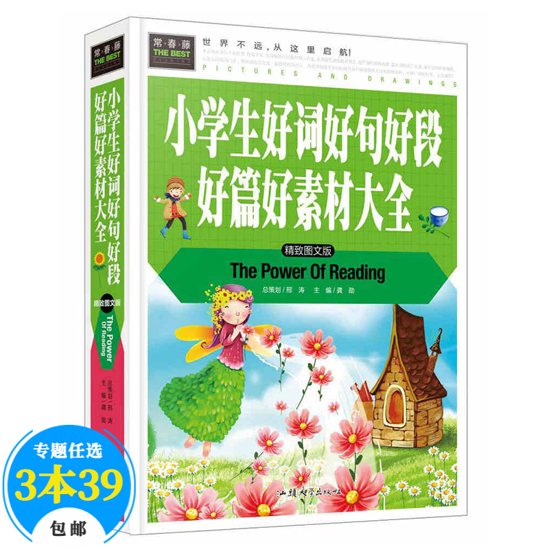 【包邮】中小学作文辅导常春藤系列 小学生好词好句好段好篇好素材大全