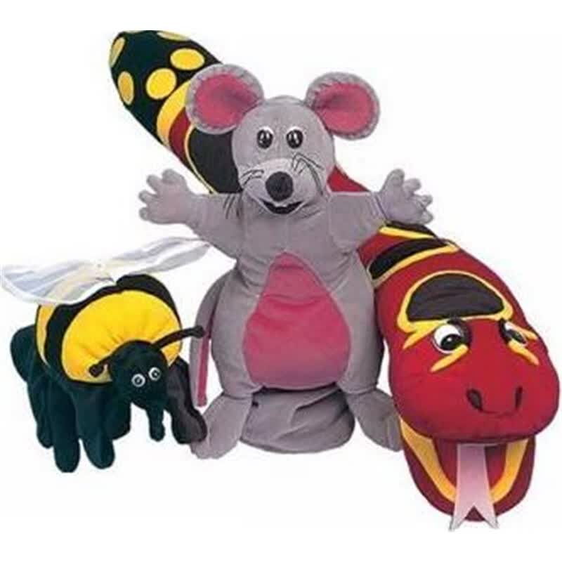 Jolly Phonics Puppets:Set of all 3