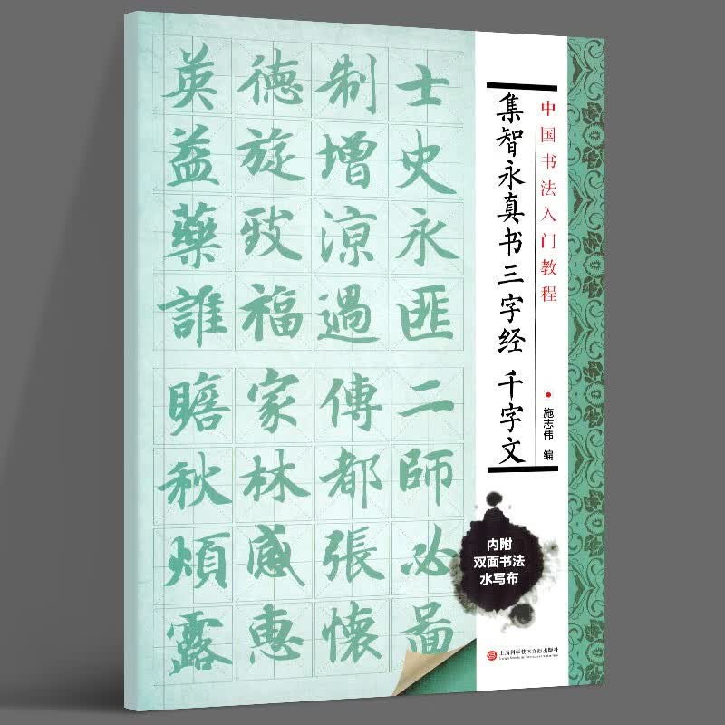 【附赠双面环保水写布一块 】中国书法入门教程 集智永真书三字经：千字文