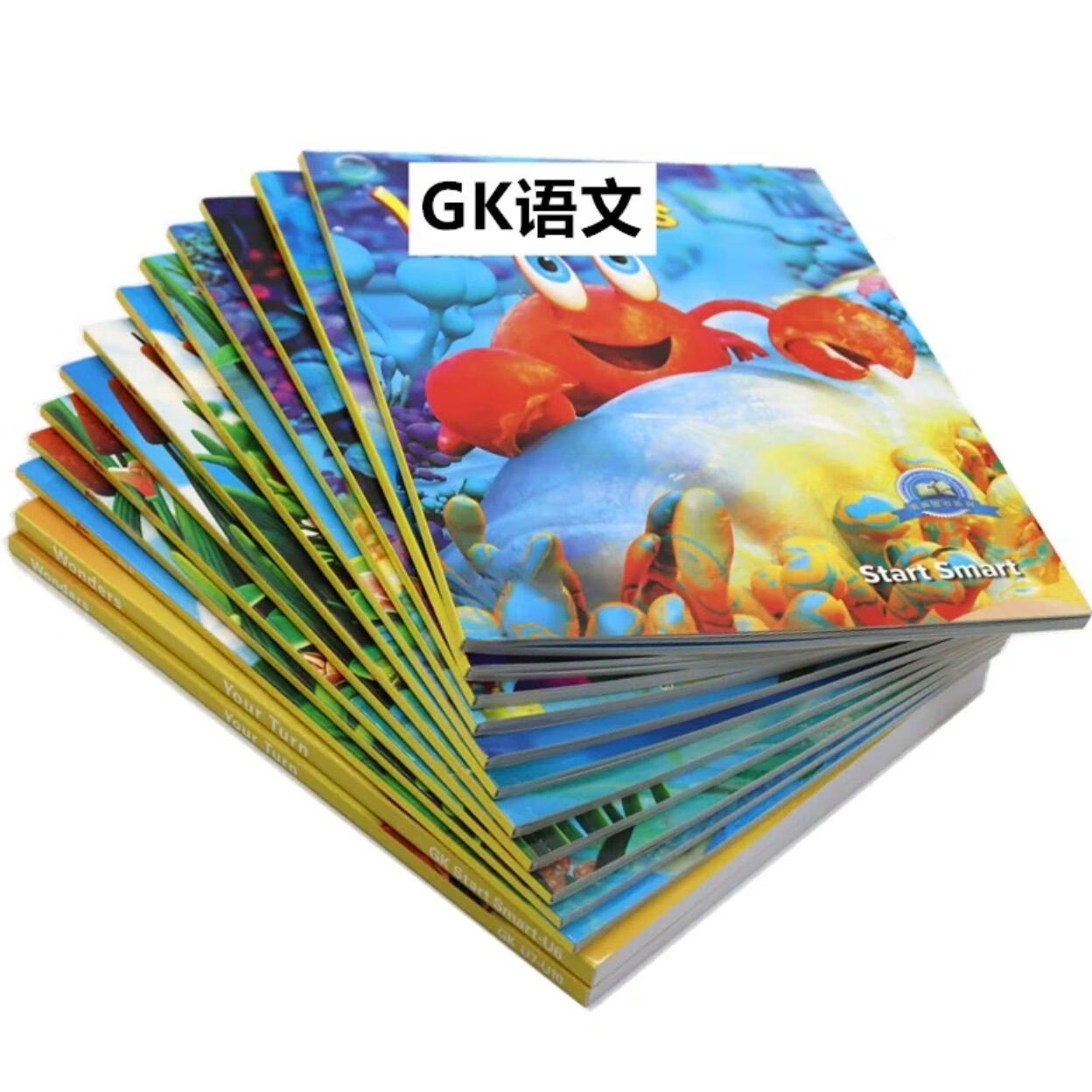 点读2017版Wonders加州蓝标语文文学数学科学分级支持小达人点读 GK语文11本+2本练习册