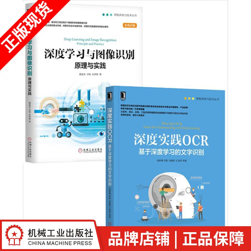 深度实践OCR：基于深度学习的文字识别+深度学习与图像识别：原理与实践(2册)|8070114