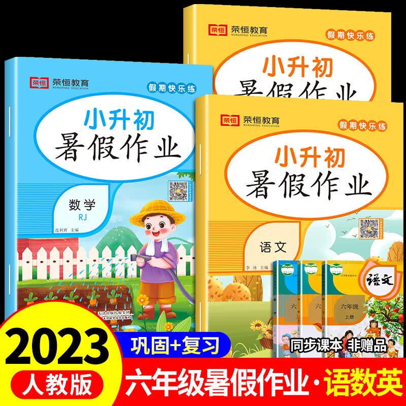 2023新版六年级下册暑假作业语文数学英语全套人教版下 小学六升七小升初暑期衔接教材同步练习册必刷题真题 [语文+数学+英语]暑假作文 小学六年级
