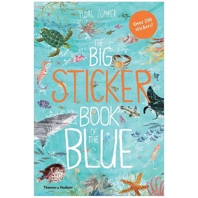 The Big Sticker Book of the Blue 蓝色海洋贴纸书英文儿童Thames