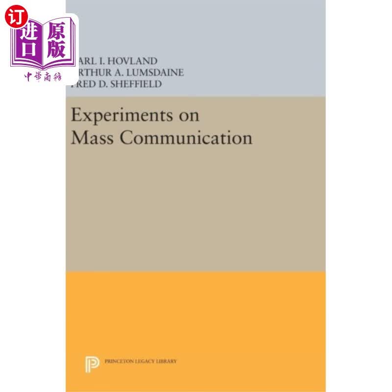 海外直订Experiments on Mass Communication 大众传播实验