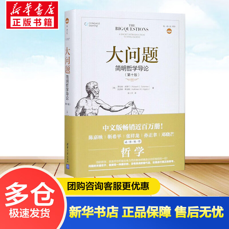大问题:简明哲学导论(第10版) (美)罗伯特·所罗门(Robert C.Solomon),(美)凯思林·希金斯(Kathleen M.Higgins) ;张卜天 译 书籍