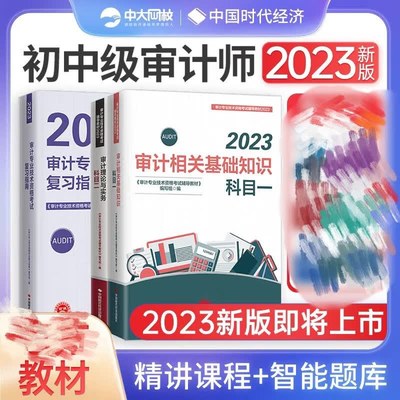 新版2023年初级中级审计师考试教材复习指南全3本审计理论与实务 单本科目二