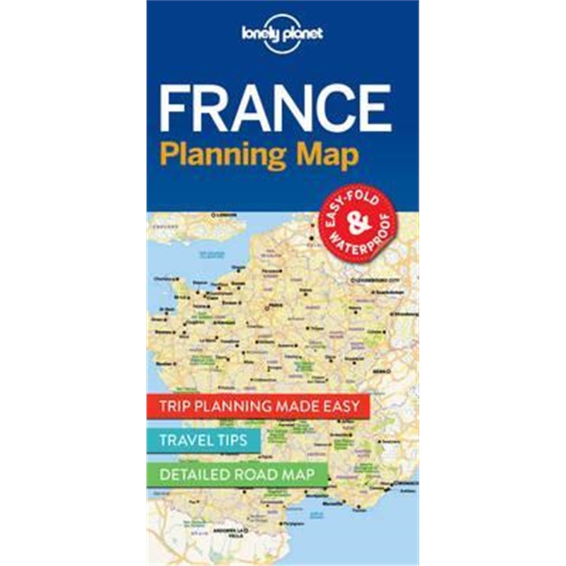现货Lonely Planet France Planning Map