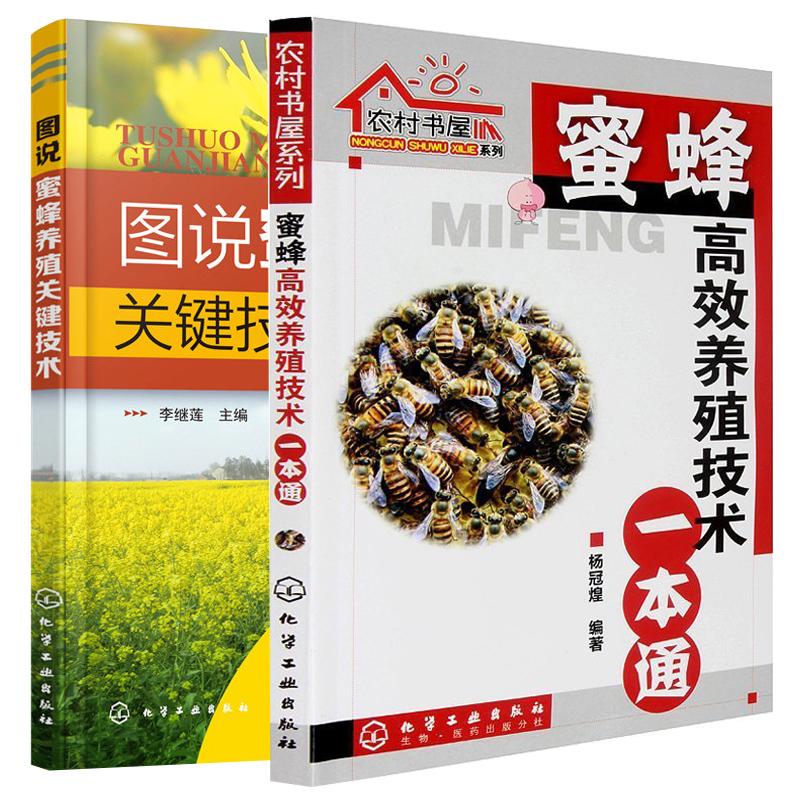 图说蜜蜂养殖关键技术+蜜蜂高效养殖技术一本通套装两册