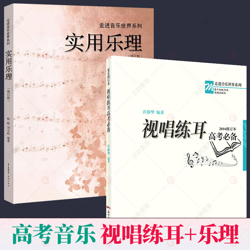实用乐理+视唱练耳高考备 许新华 音乐强化训练五线谱杨晓刘小明音乐理论书籍知识基础考级教程教材初学预售a 材初学预售