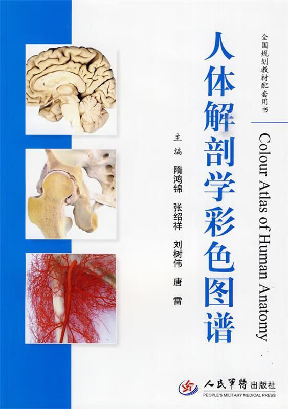 人体解剖学彩色图谱 隋鸿锦等主编 人民军医出版社