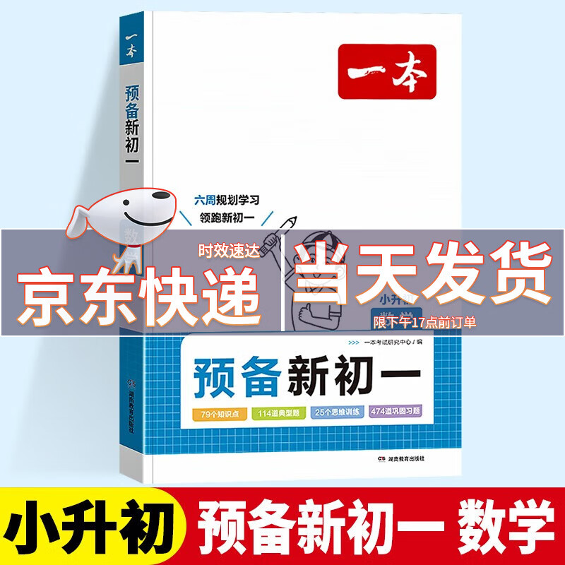 【科目自选】2024新版一本预备新初一小学升初中语文数学英语通用版小升初暑假作业衔接教材预习资料初中必刷题基础知识大全课本同步练习册 【小升初】预备新初一 数学